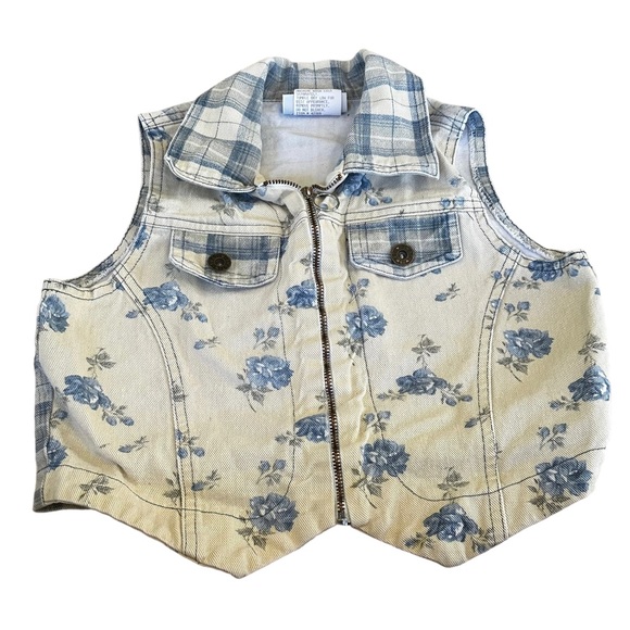Jackets & Coats | Vintage Swat Girls Medium 112 Denim Jean Vest Blue ...